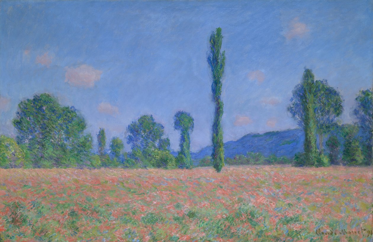 Poppy Field (Giverny) by Claude Monet: Buy fine art print