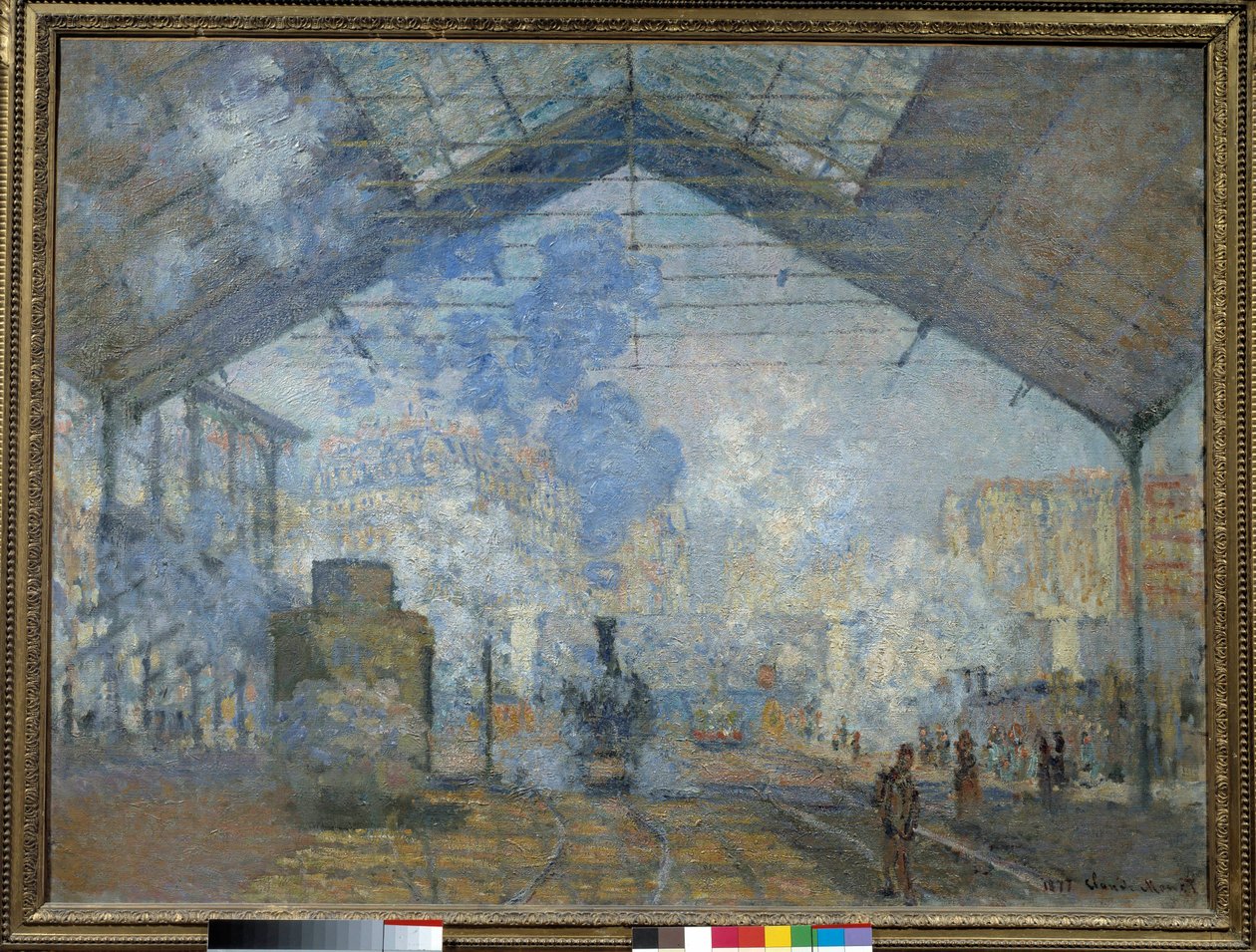 Saint Lazare Train Station by Claude Monet: Fine art print