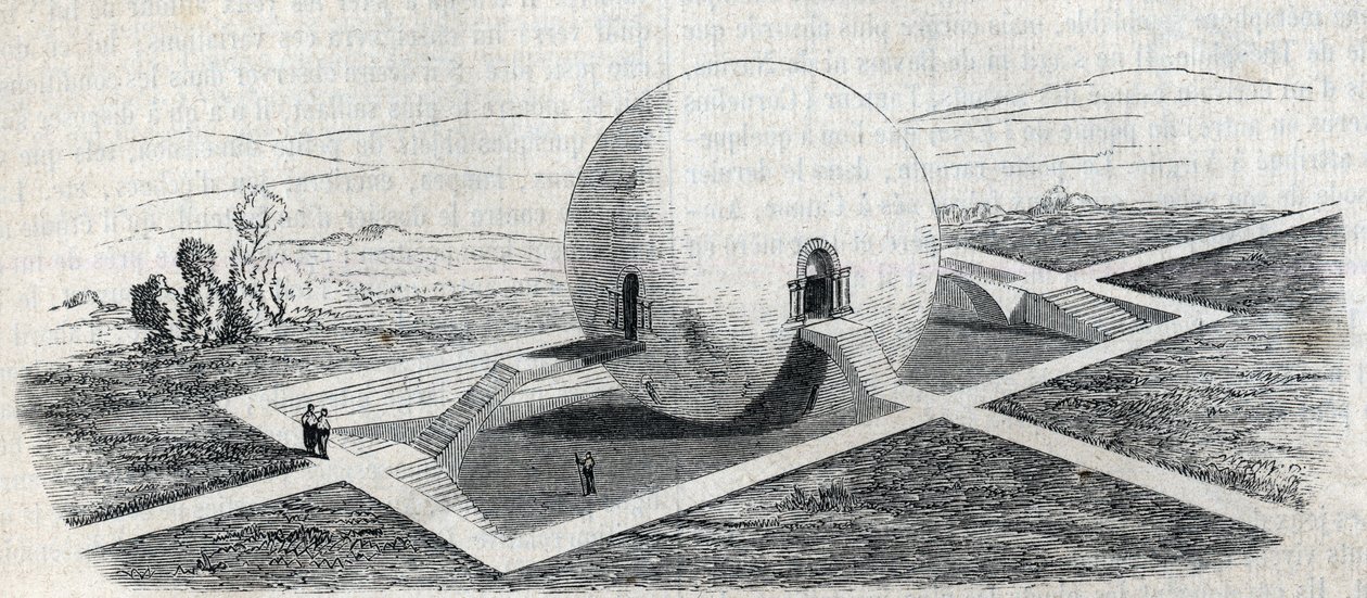 Project of a farm guard house by Claude Nicolas Ledoux (1736-1806).