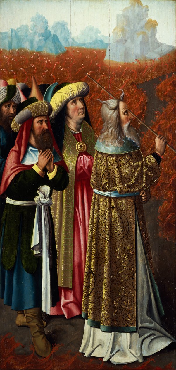 Moses parting waters of Red Sea, attributed to Colijn de Coter