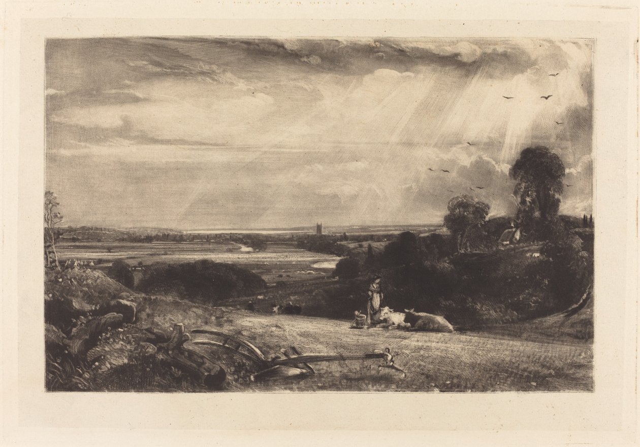 Summer Morning by David Lucas after John Constable