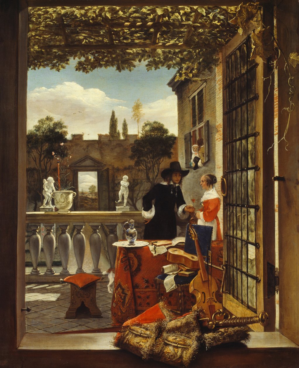The Terrace by Dutch: Highest-quality art reproduction
