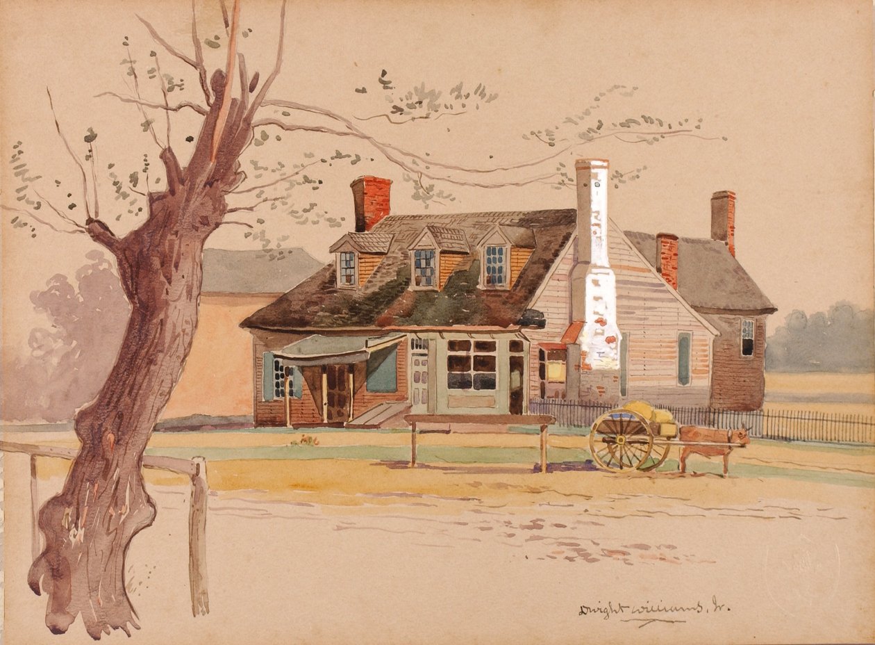 Williamsburg Post Office by Dwight Williams: Fine art print