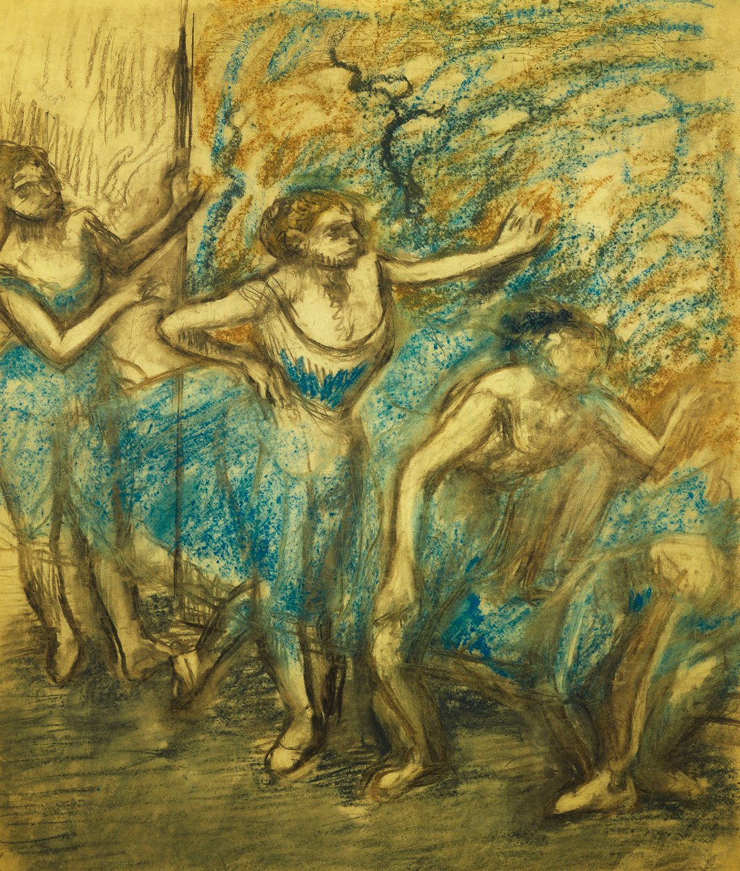 Four Dancers by Edgar Degas: High-quality fine art print