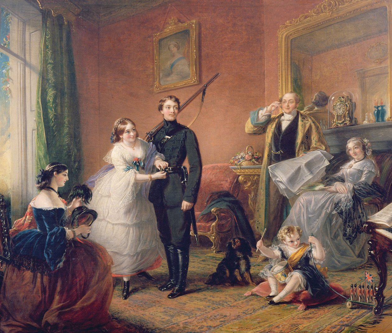 His New Uniform by Edmund Thomas Parris: Fine art print