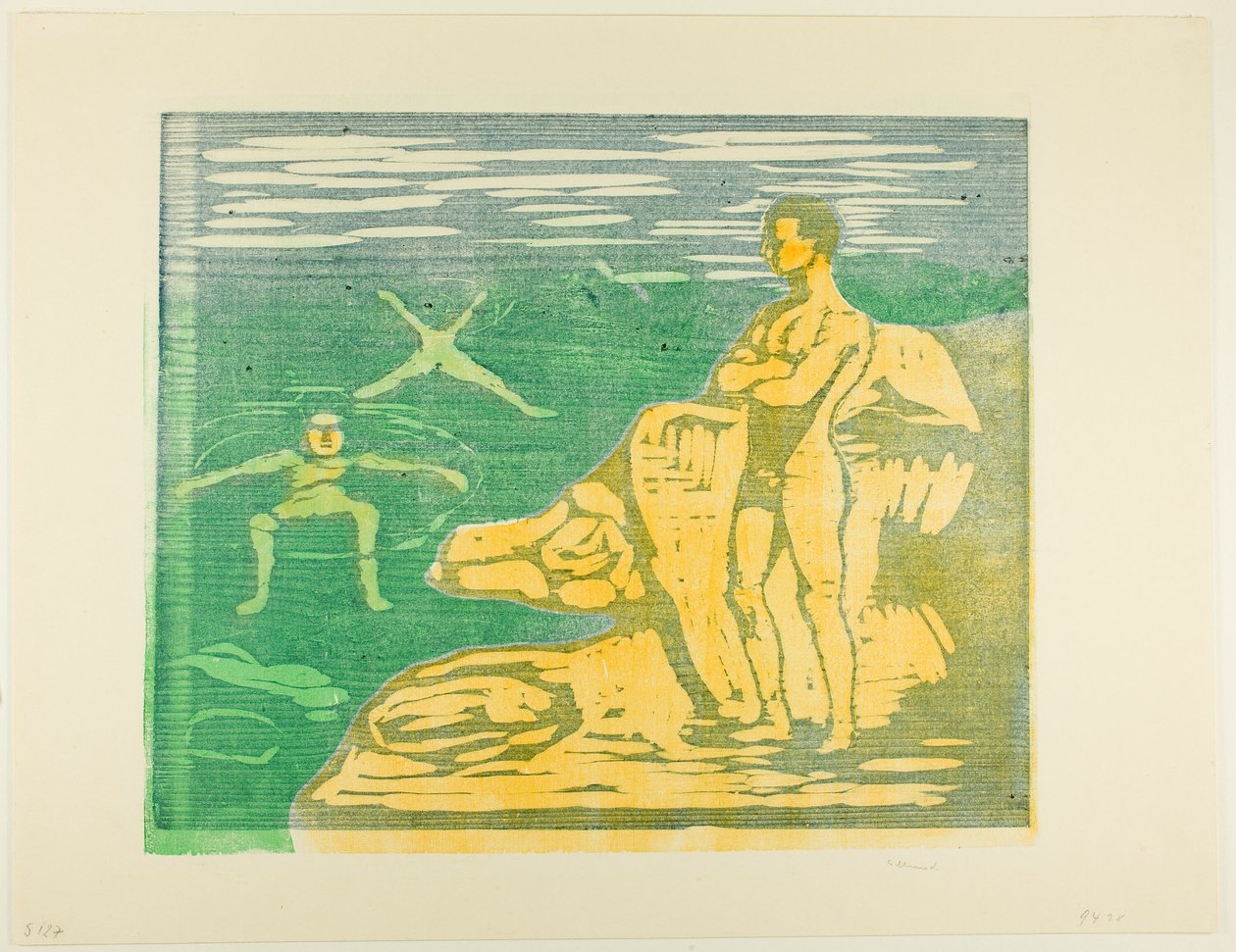Boys Bathing by Edvard Munch: Premium art reproduction