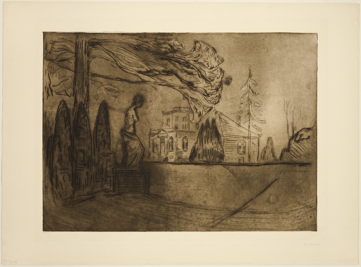 The Garden at Night by Edvard Munch: Buy fine art print