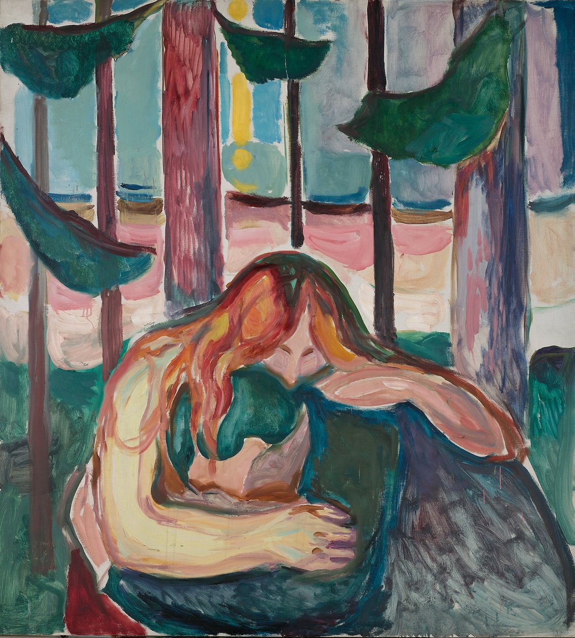 The Vampire in the Forest by Edvard Munch: Fine art print