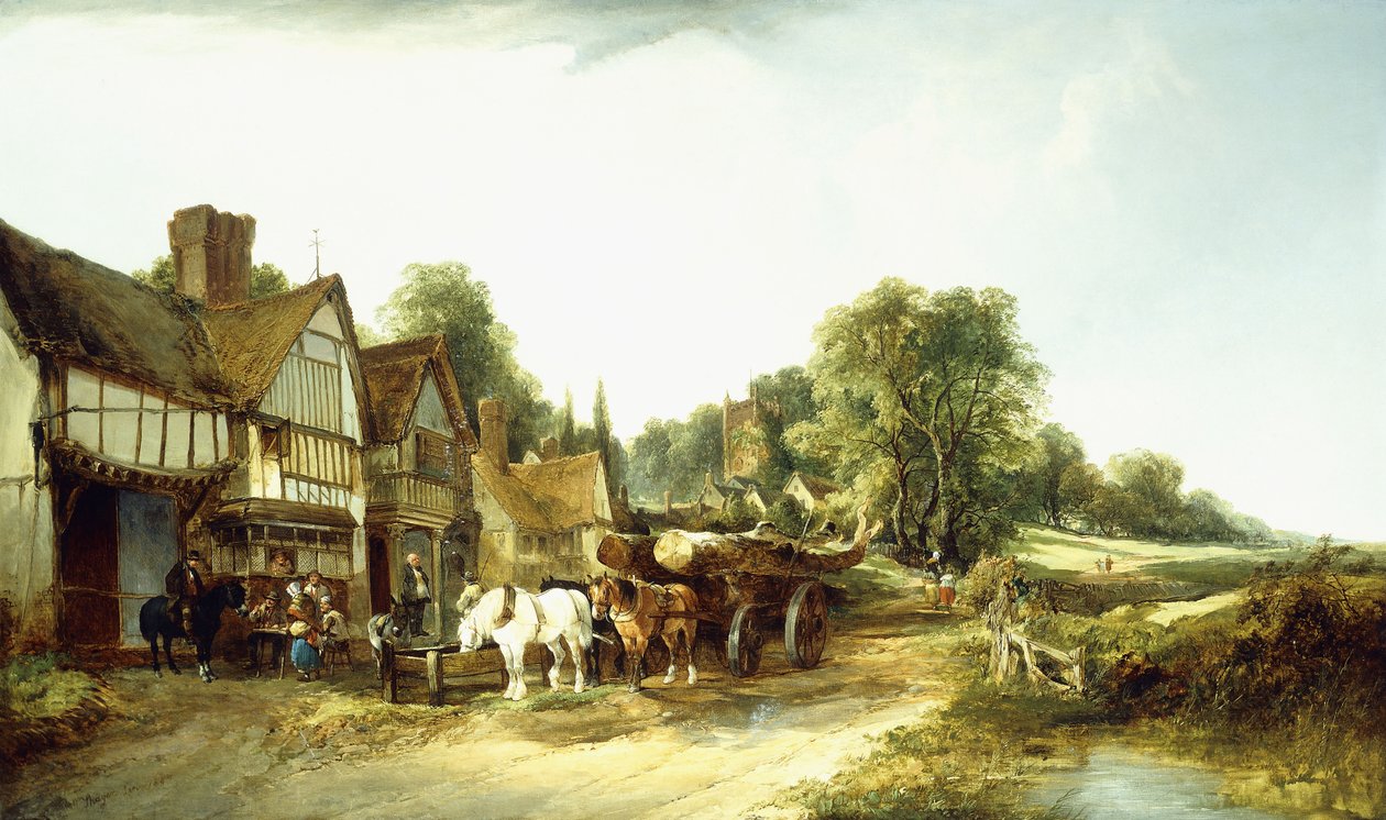 The Timber Wagon by Edward Charles Williams: Fine art print