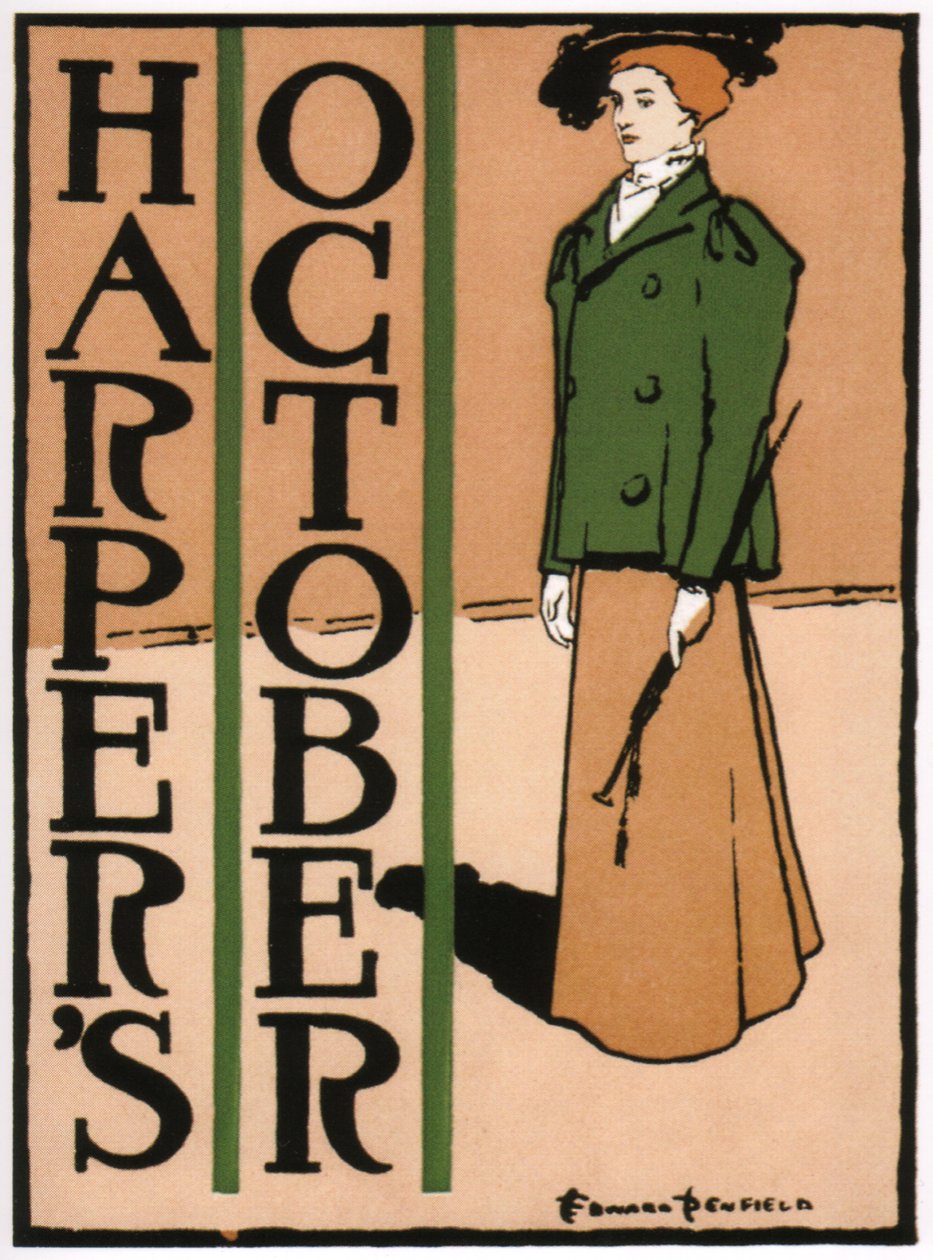 Harper's October, 1895 by Edward Penfield: Fine art print