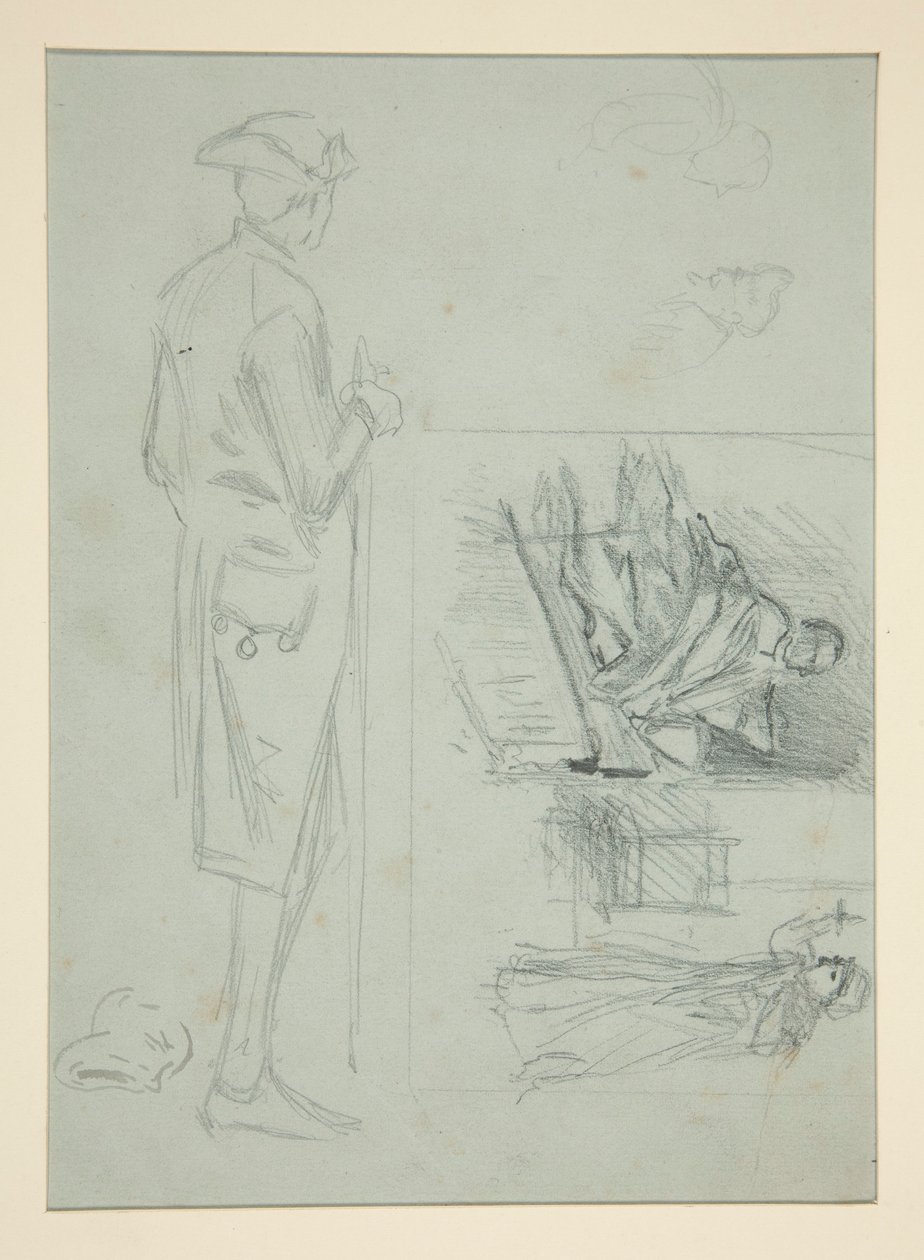 Sheet of Sketches by Edwin Austin Abbey: Fine art print