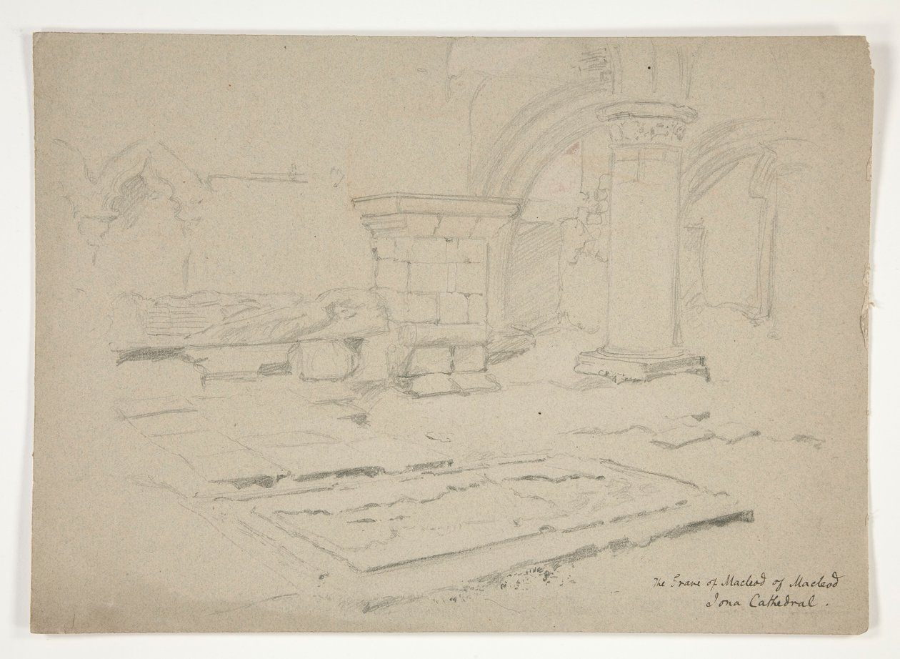 The Grave of MacLeod of MacLeod: Iona Cathedral