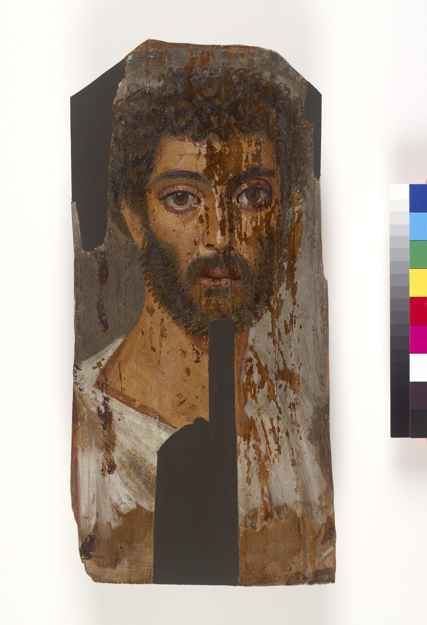 Male Mummy Portrait by Egyptian: Buy fine art print