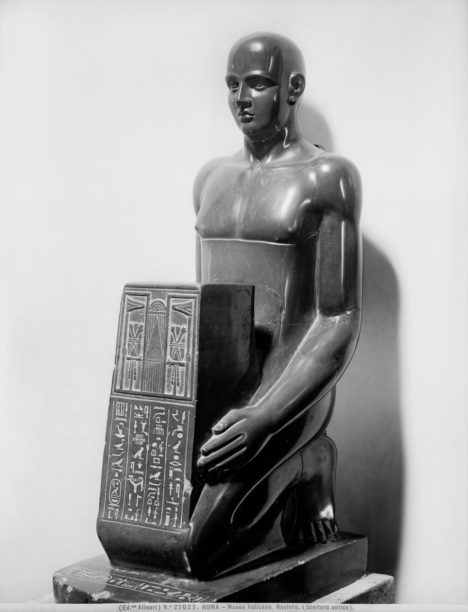 Naophorous Statue of a Man by Egyptian: Buy fine art print