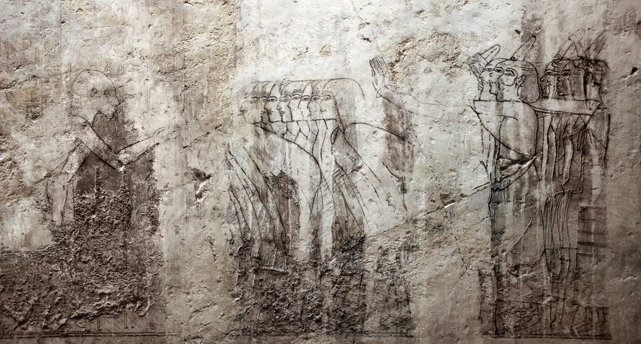 Unfinished Drawings Decorating the Tomb of Vizier Ramose