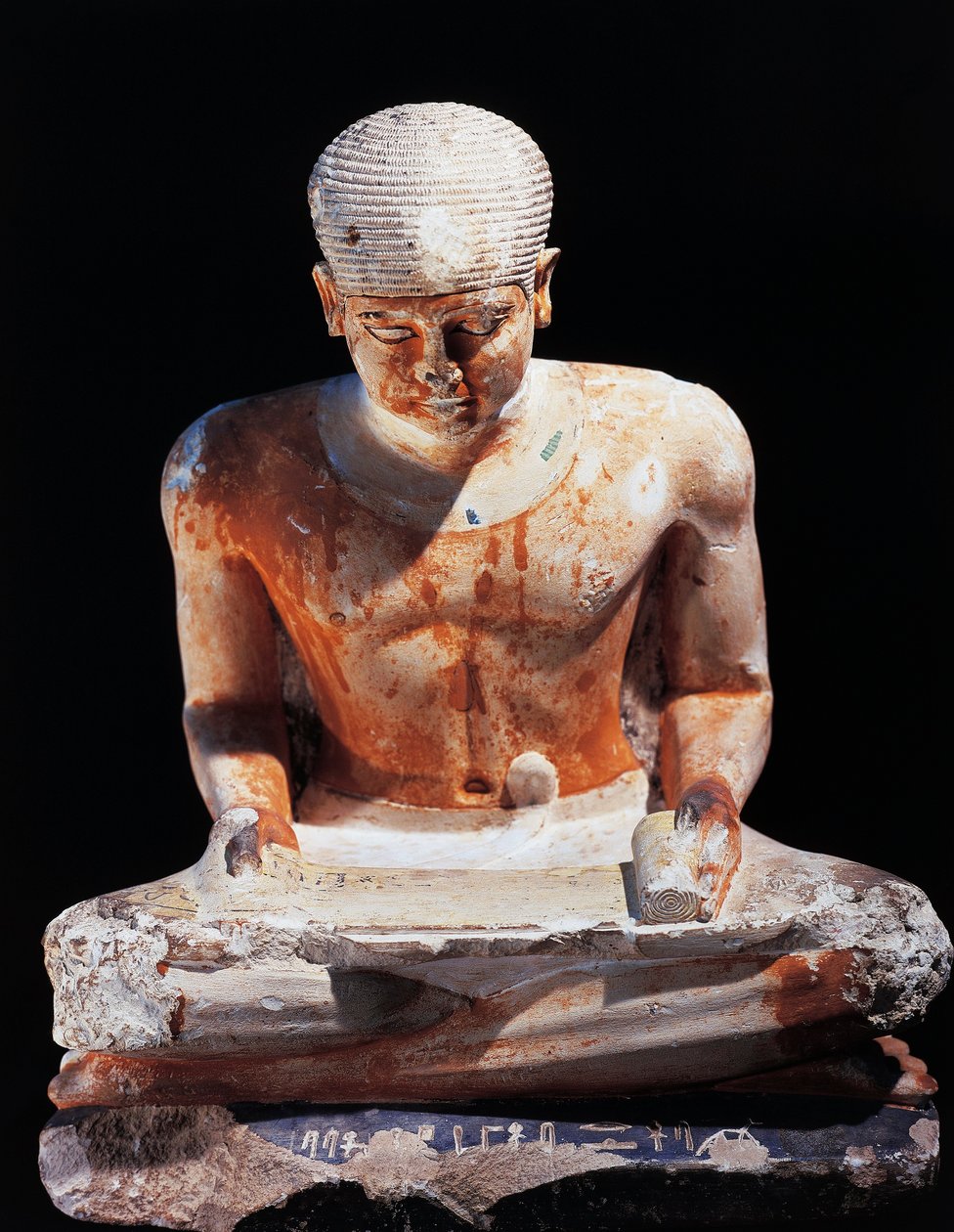 Seated Scribe, from Giza Egypt 2575 BC, dynasty IV