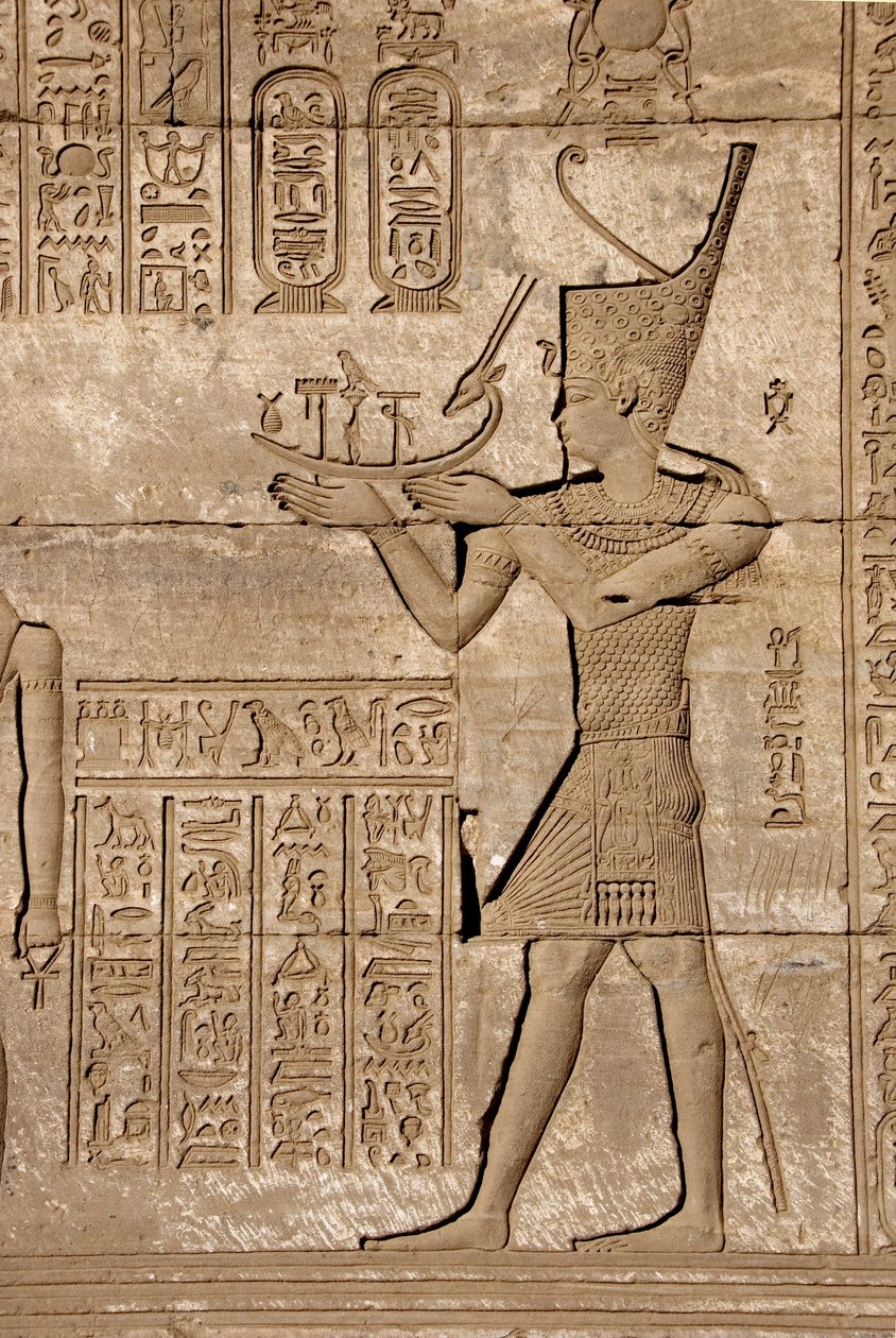 Roman Mammisi Commemorating the Birth of Ihy, Son of Isis (detail)