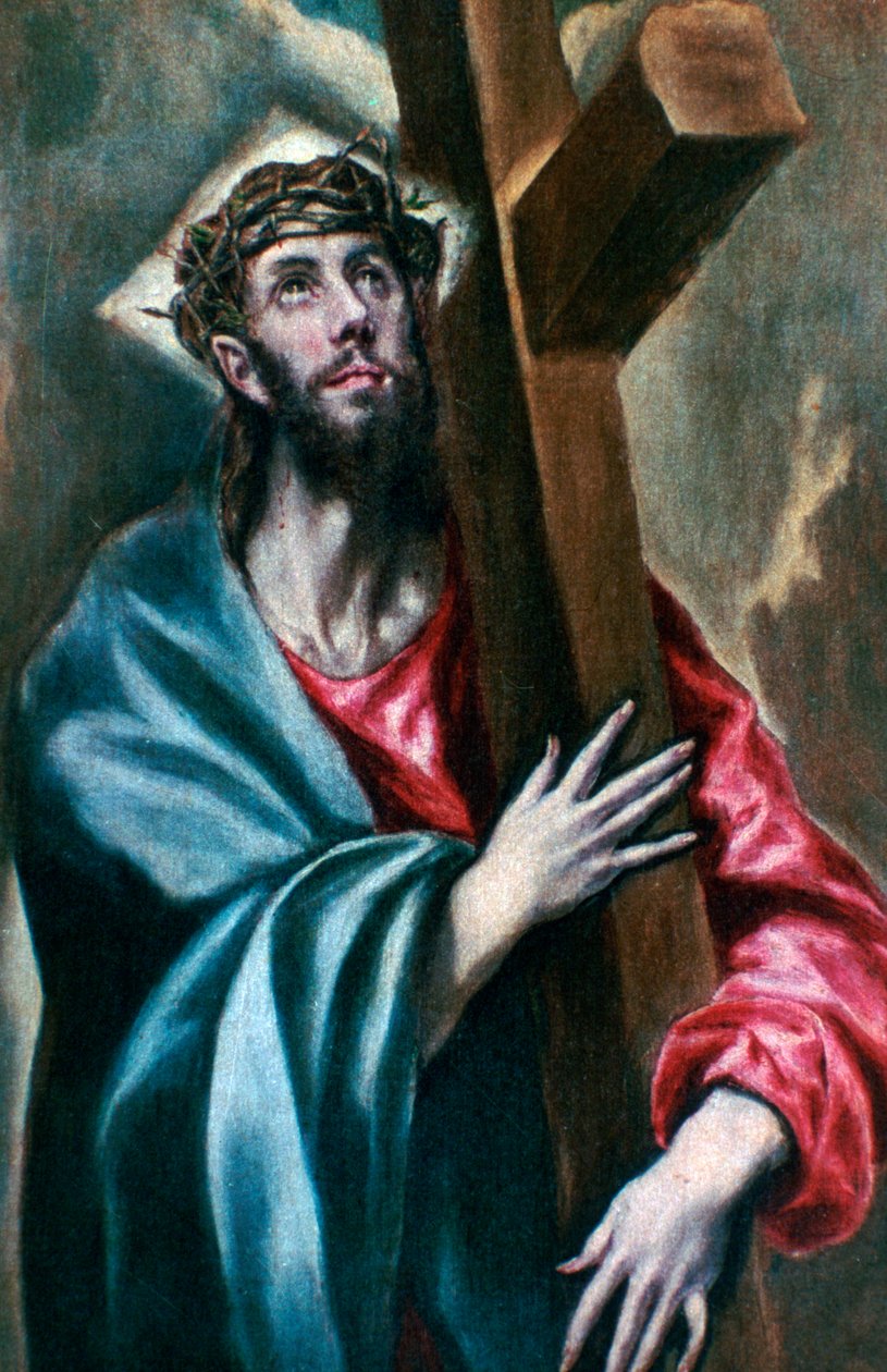 Christ Clasping the Cross by El Greco: Buy fine art print