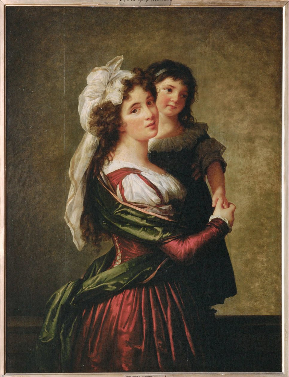 Mme. Rousseau, wife of architect Pierre Rousseau, and her daughter