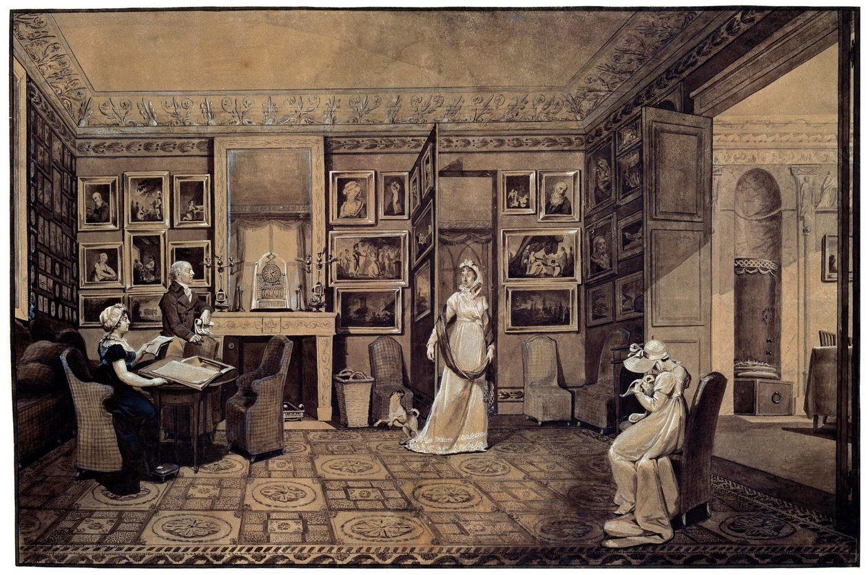 Drawing Room in the Baryatinsky House in Altona, 1807