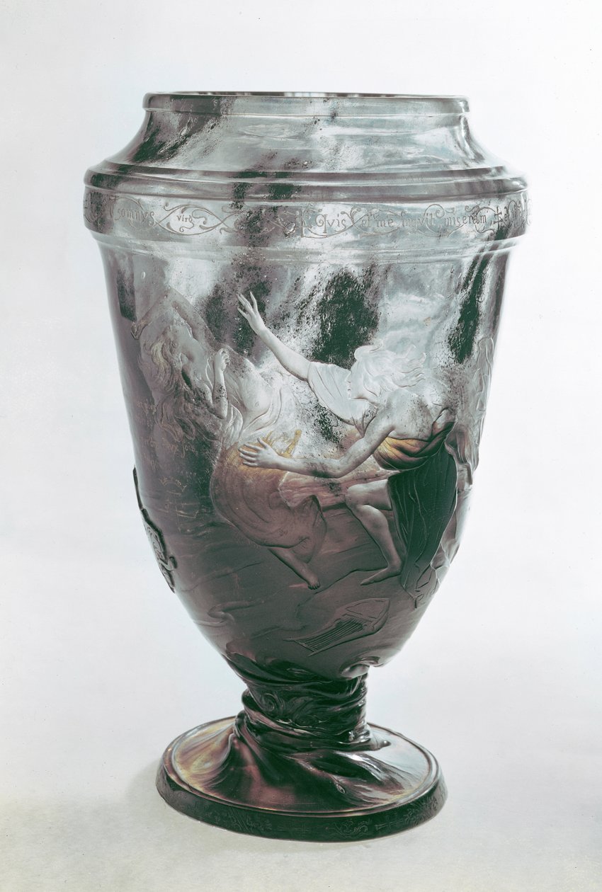 Vase Depicting Orpheus and Eurydice by Emile Galle