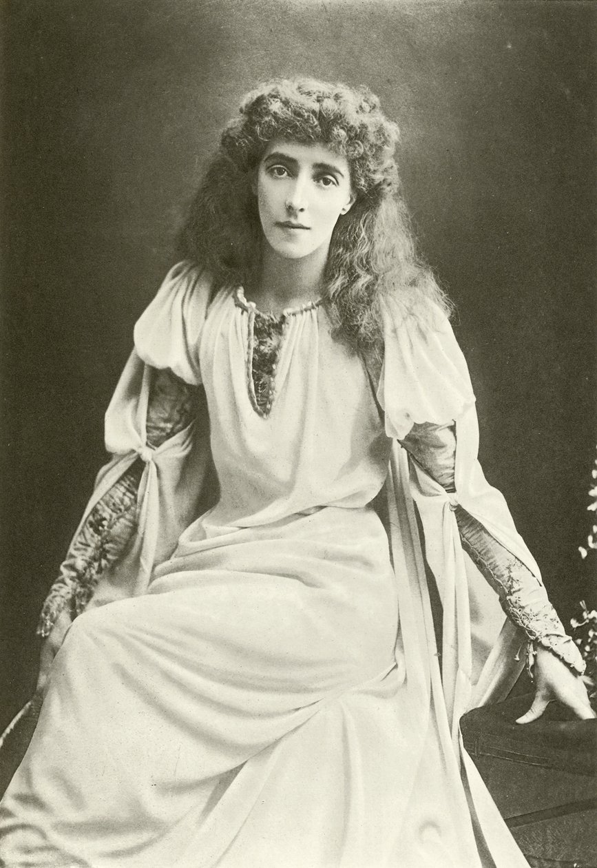 Mrs. Beerbohm Tree as Ophelia (gravure)