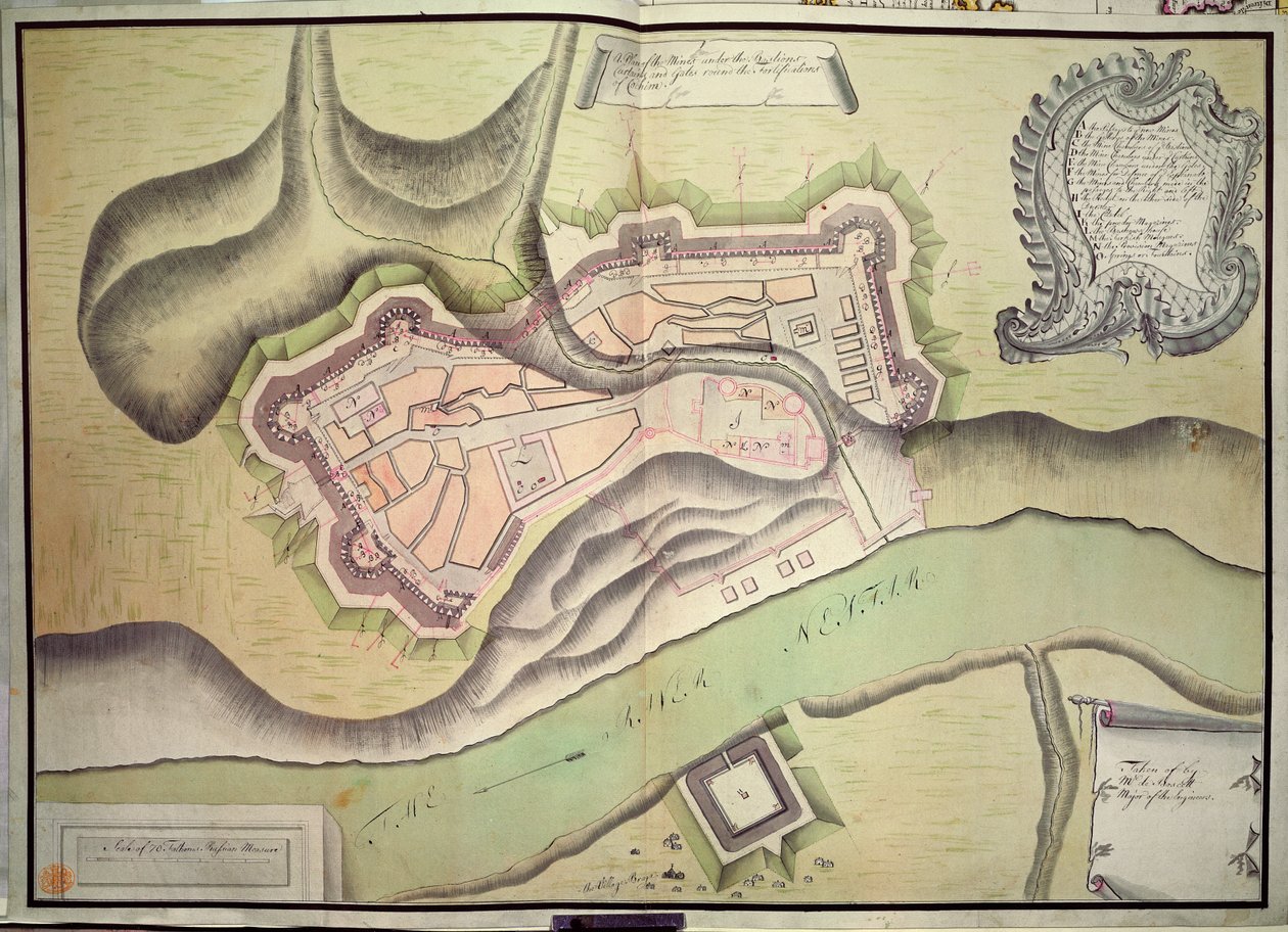 Map of Cochin, India by English School: Buy fine art print