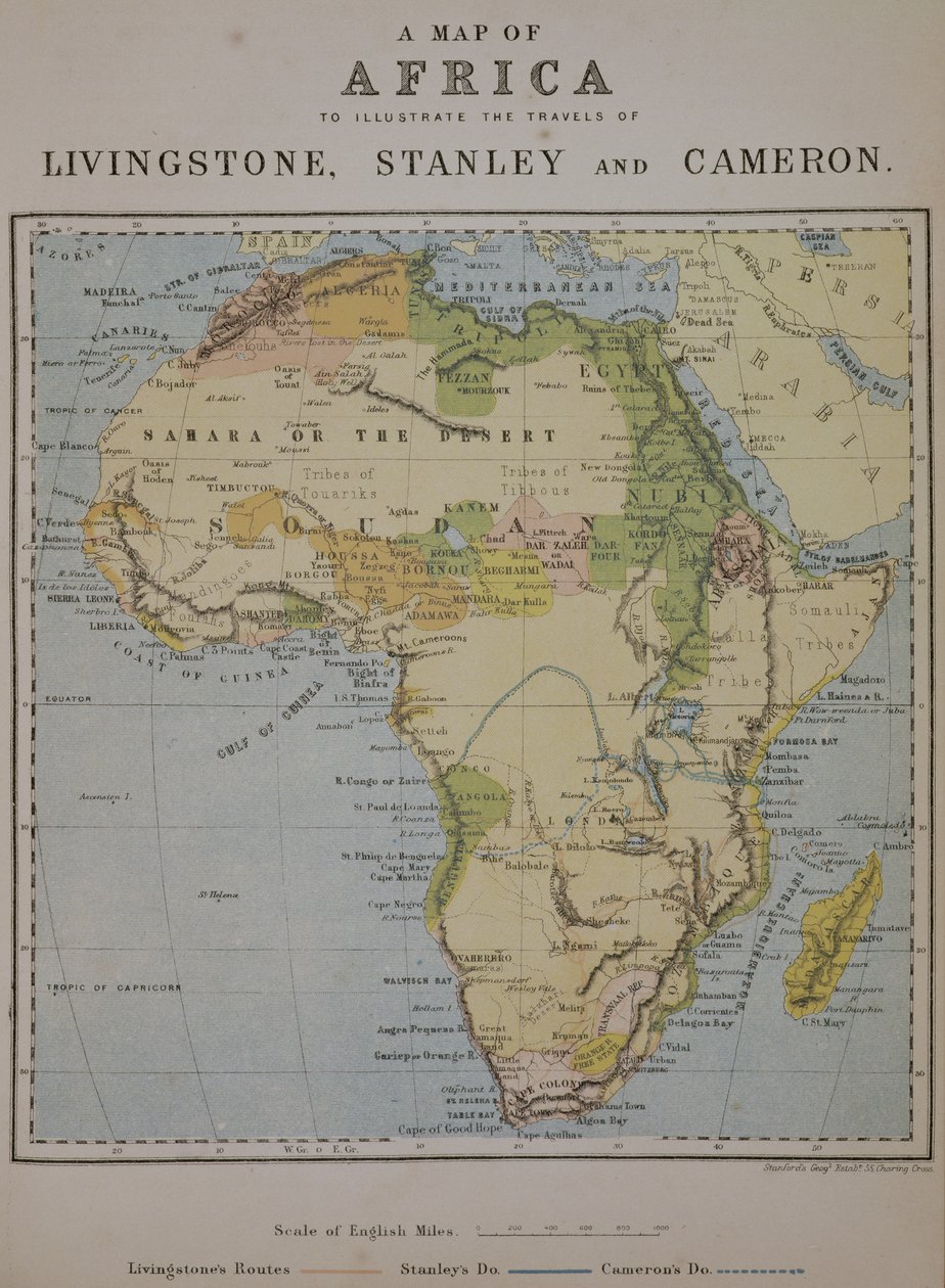 Livingstone Africa Map