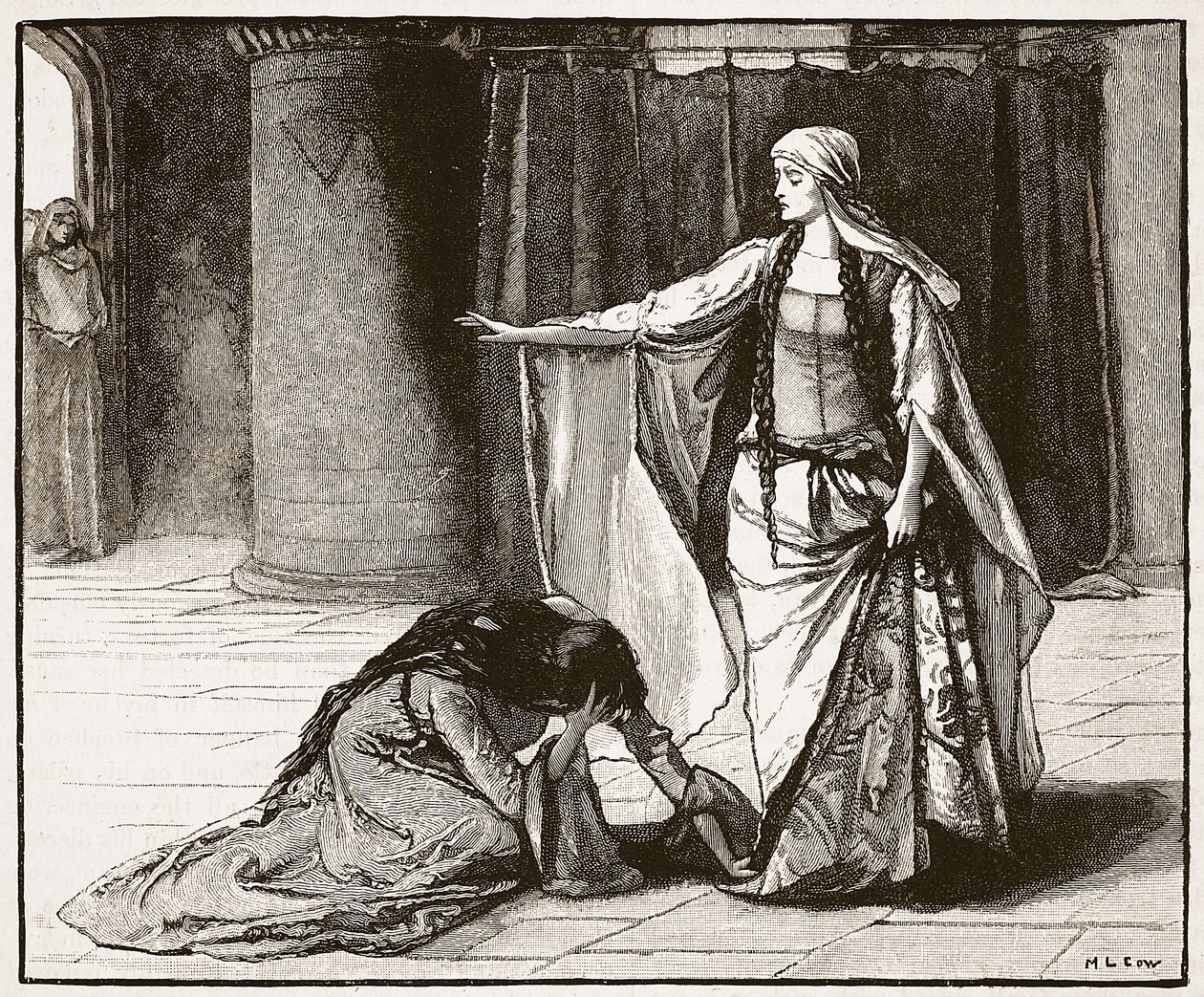 Interview between the Empress Matilda and Queen Maud (Illustration from ...