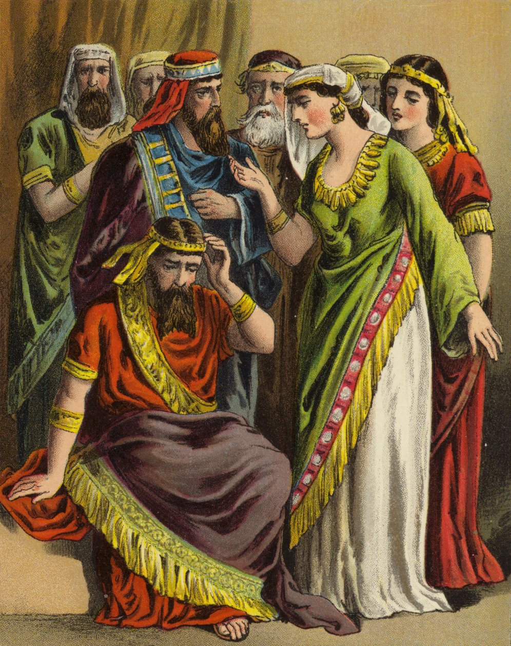 The Story of Queen Esther: Haman lays his complaint before Zeresh his ...