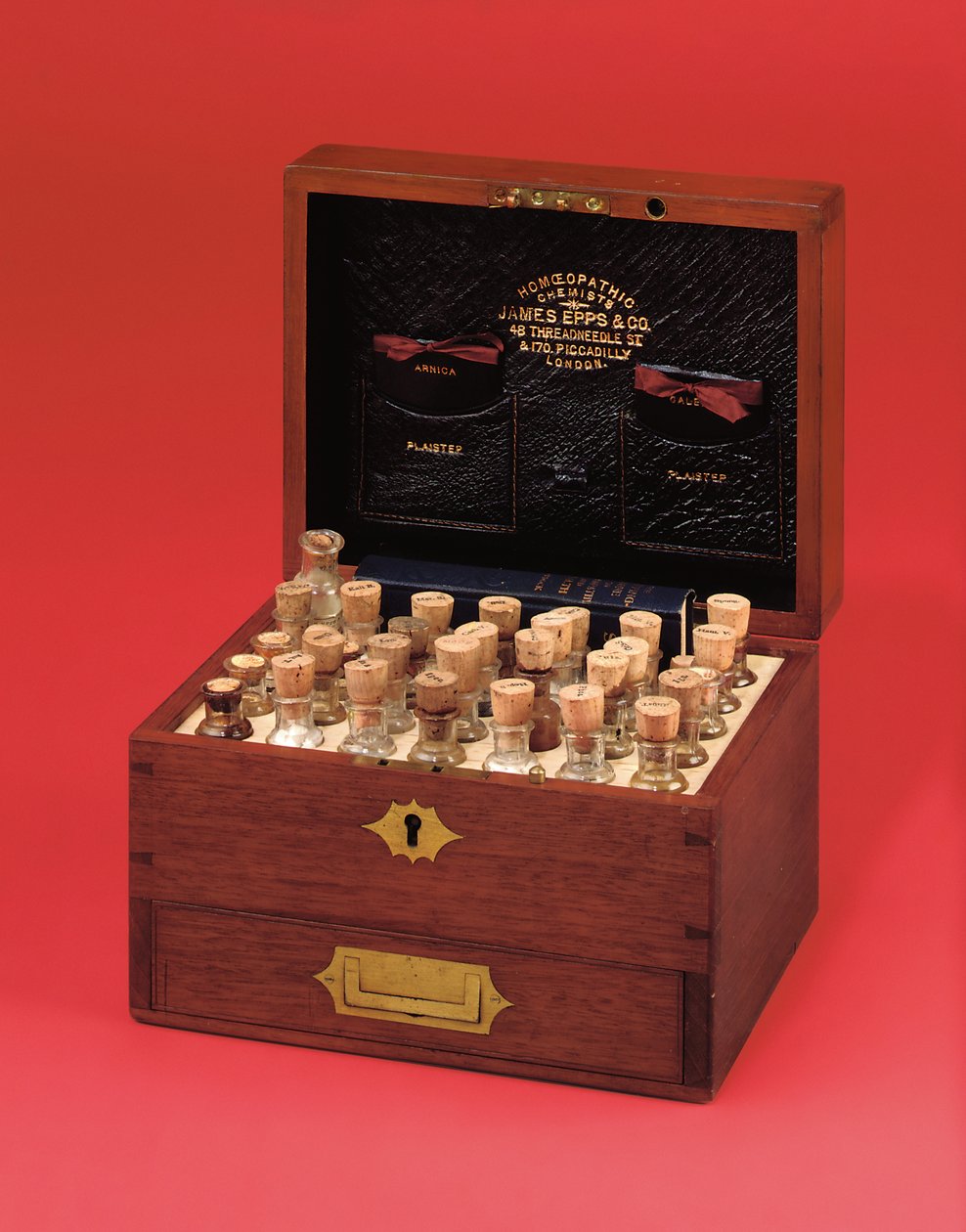 Victorian homeopathic medicine chest produced by James Epps & Co., mid ...