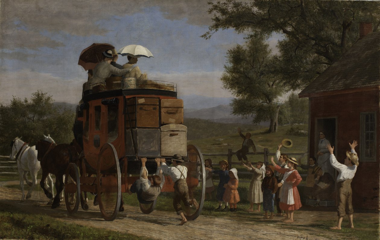 The Pemigewasset Coach, 1899 by Enoch Wood Perry