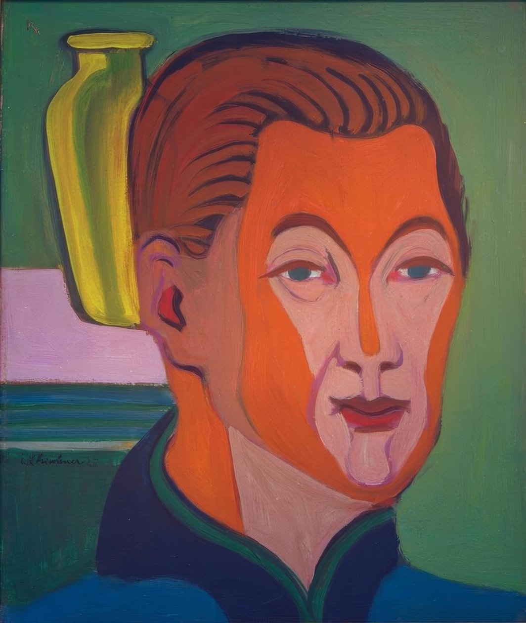 Head of the Painter (Self-Portrait) by Ernst Ludwig Kirchner