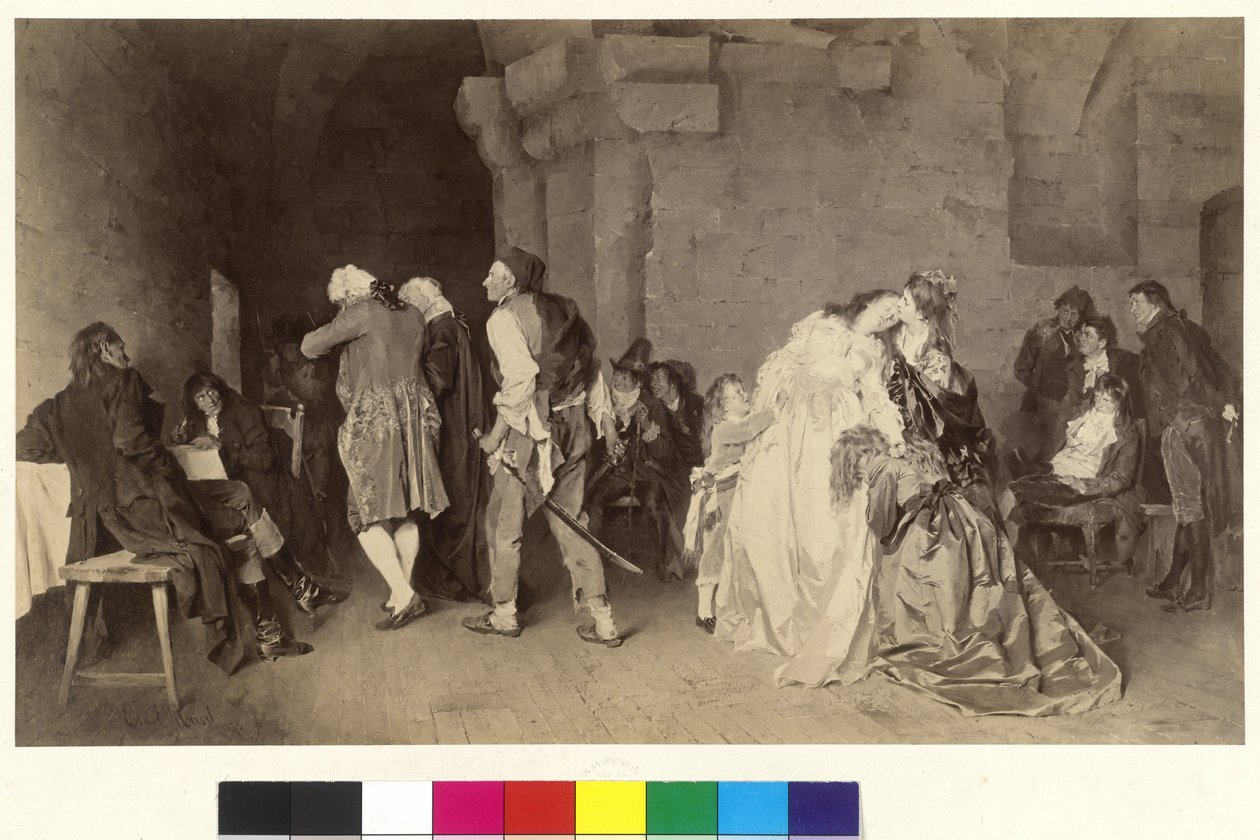 Farewell Marie Antoinette from Louis XVI and His Release from the Prison