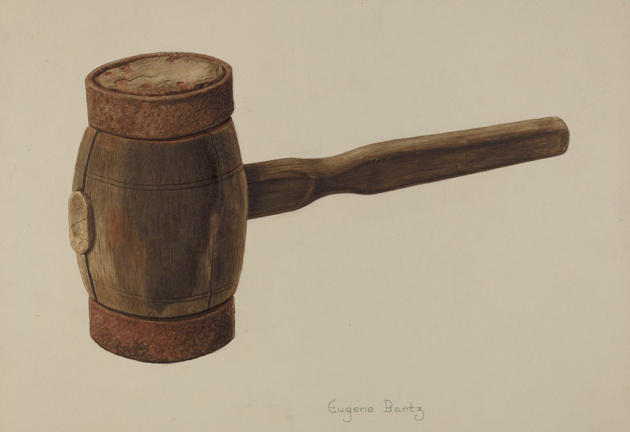 Chalking Mallet by Eugene Bartz: Buy fine art print