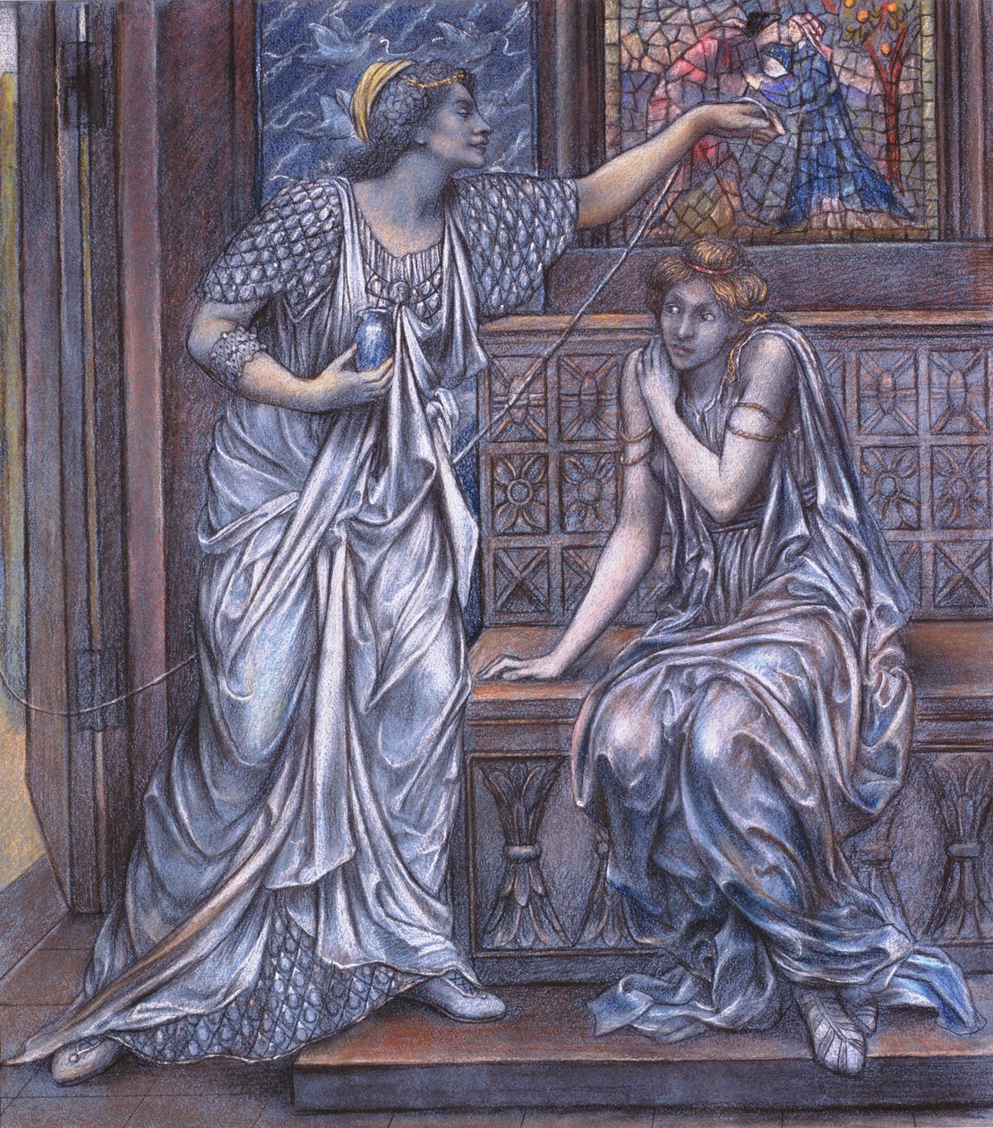 Finished Study for Queen Eleanor and Fair Rosamund