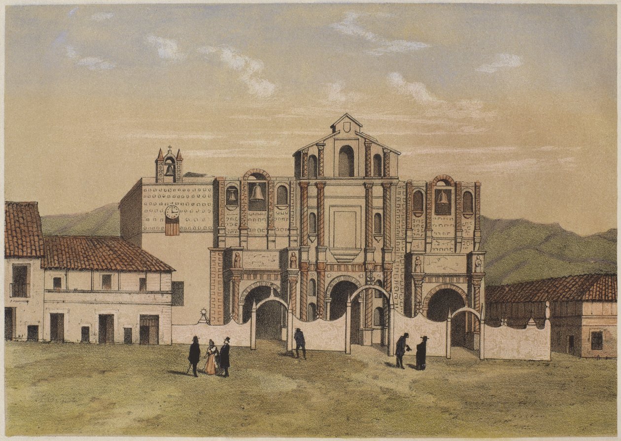 Santa Catalina Church, Cajamarca, Illustration from 'Geografia del Peru ...