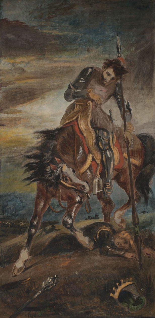 King Rodrigo by Ferdinand Victor Eugene Delacroix