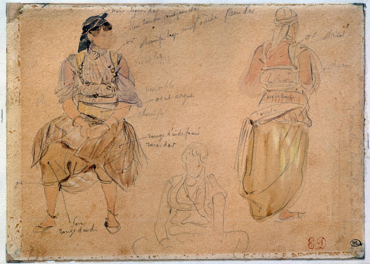 Eugene Delacroix Drawings