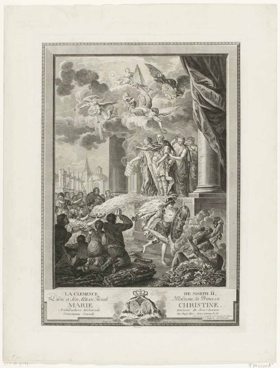 The Clemency of Joseph II, Engraved by Mathias de Sallieth