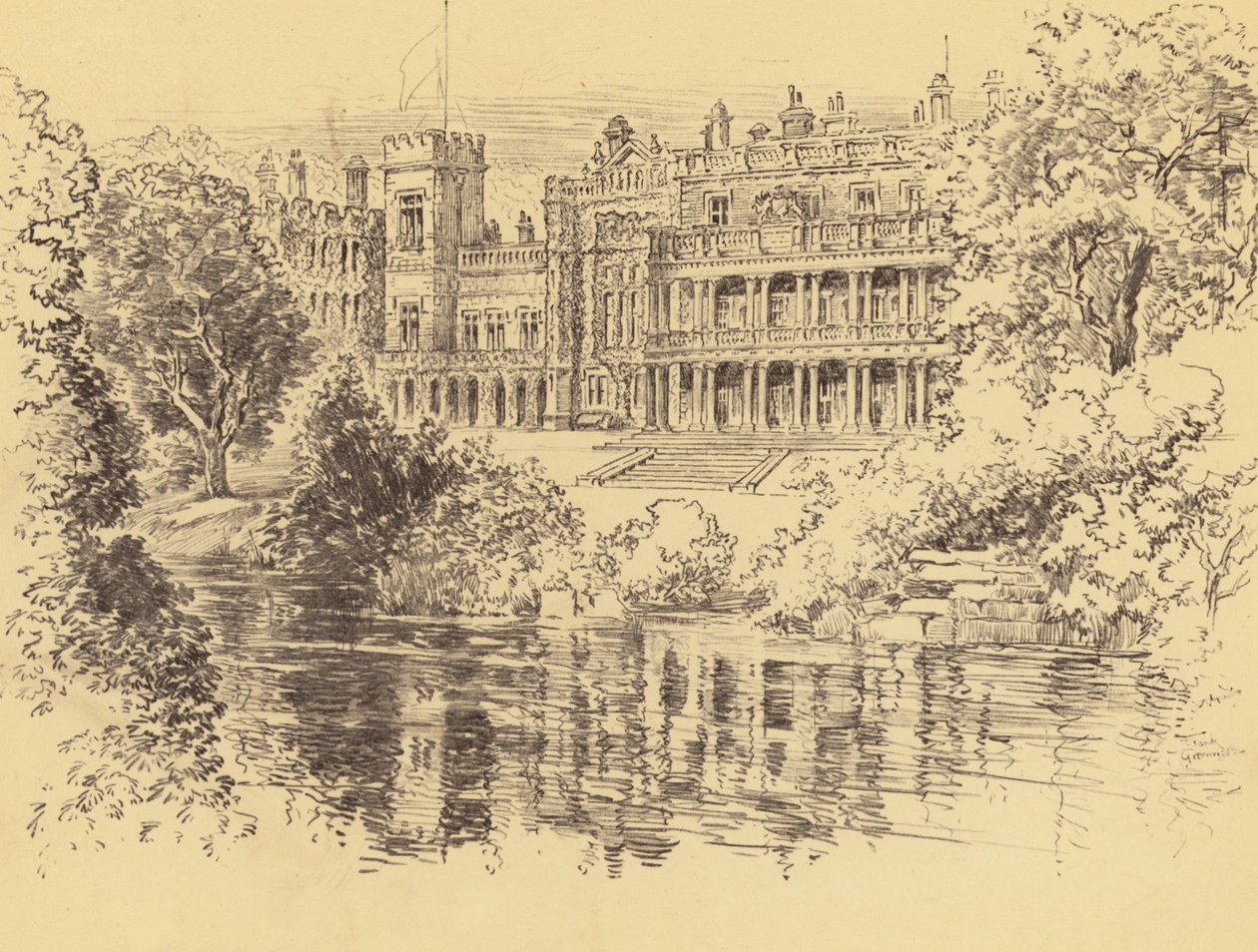 Knowsley Hall by Frank Greenwood: Buy fine art print