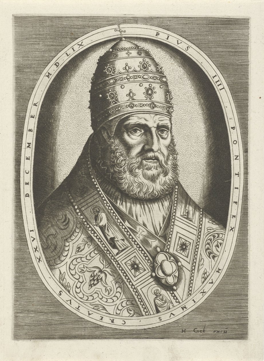 Portrait of Pope Pius IV by Frans Huys: Buy fine art print