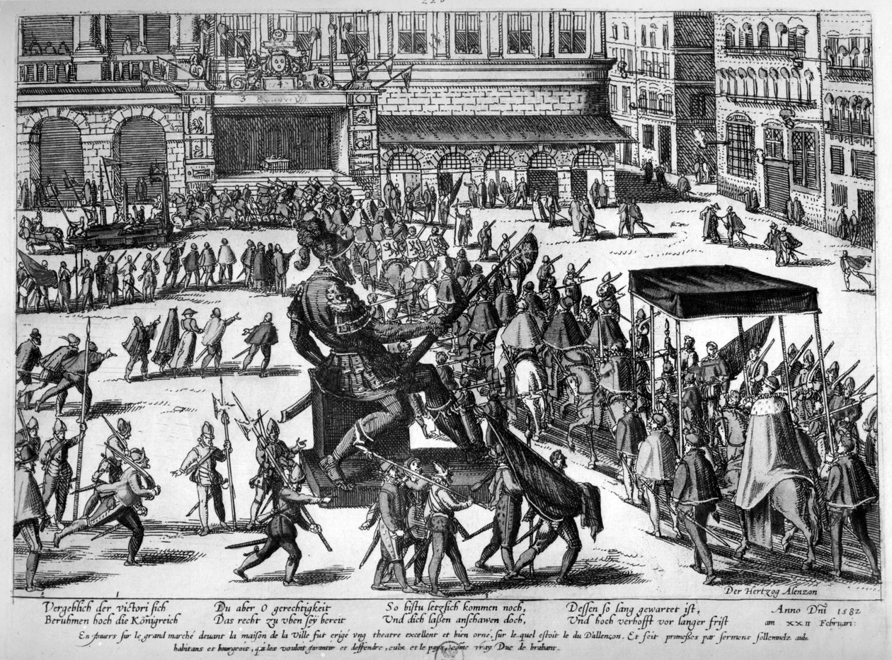 Entry of Hercule Francois of France, duke of Alencon (1554-84) in ...