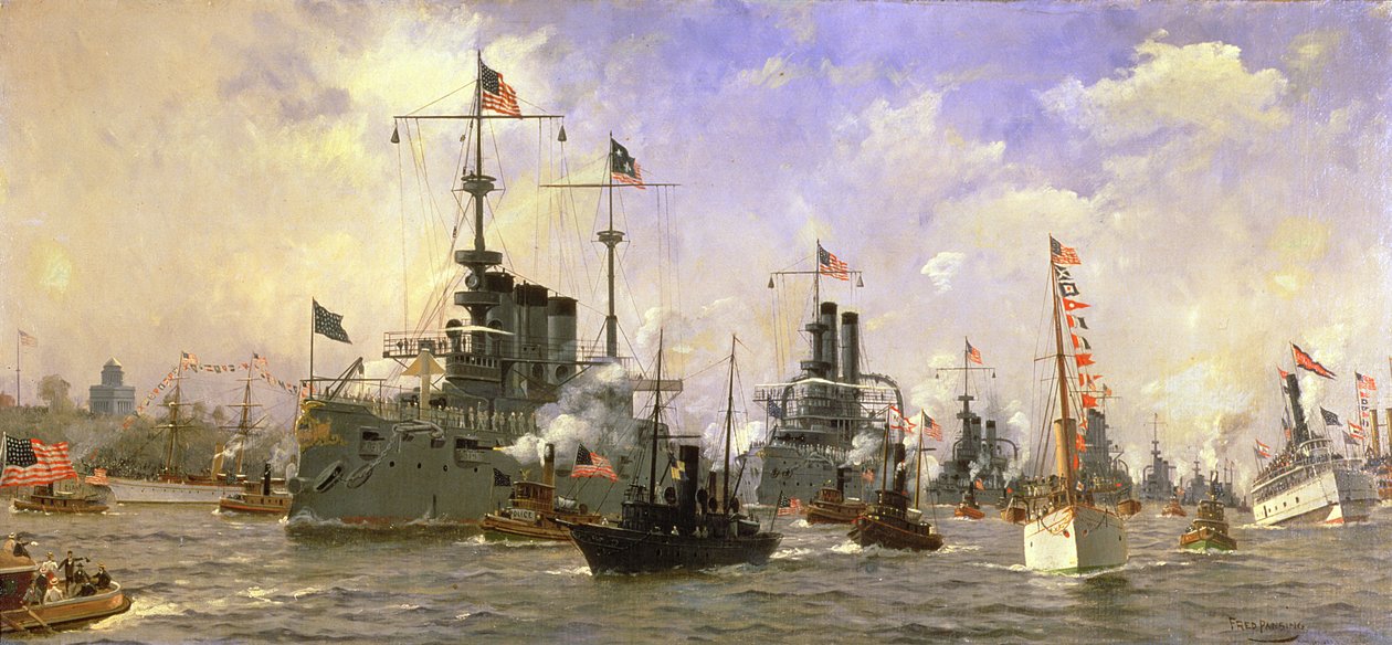 Naval Parade, Held in Honor of Commander George Dewey