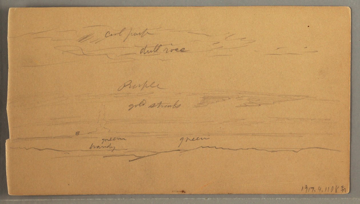 Sharp mountain peaks, cloudy sky, June 1874