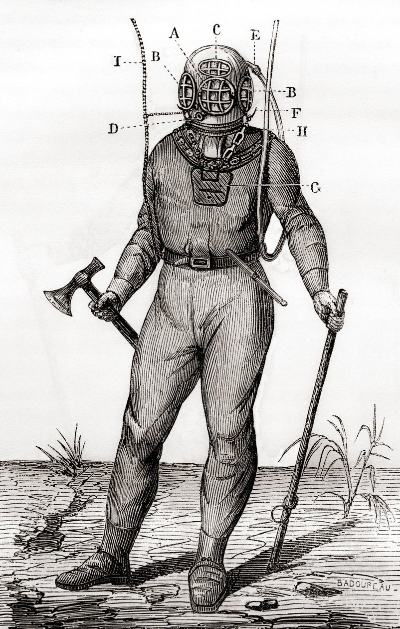 Old Diving Suit A Standard Diving Suit Patented By Joseph Martin