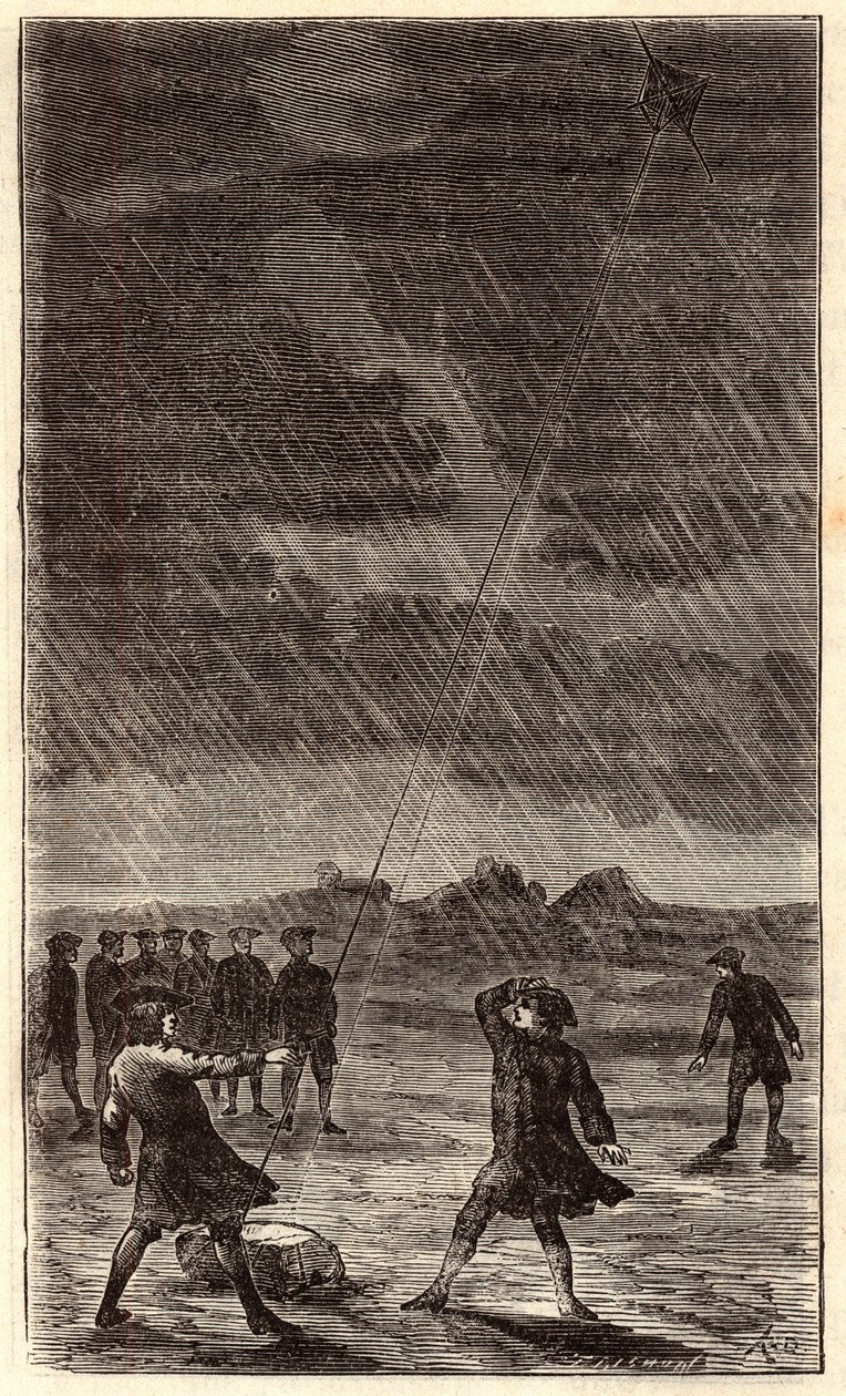 Benjamin Franklin's lightning experiment - Experience by Benjamin ...