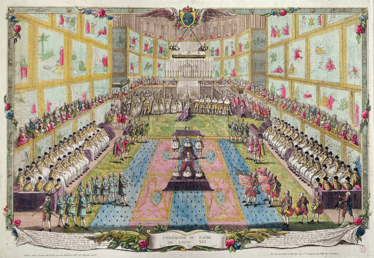 Coronation of Louis XVI at Reims Cathedral on 11 June, 1775