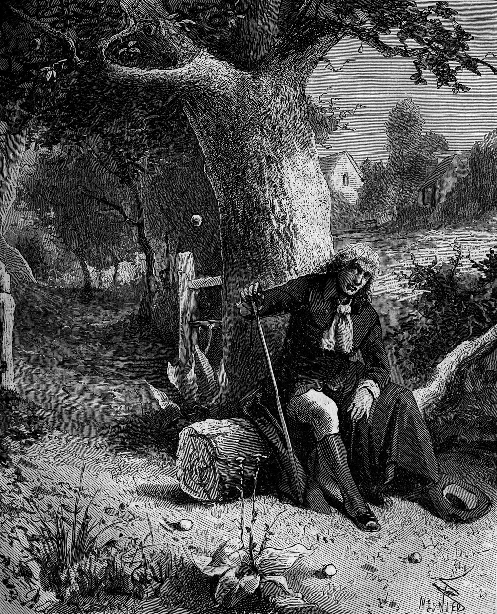 Isaac Newton (1642-1727), English mathematician and astronomer ...