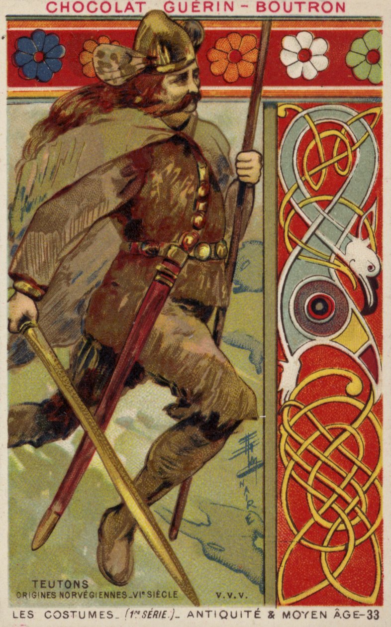 Norwegian Viking Costume, 6th Century by French School